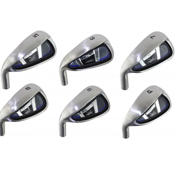 AGXGOLF MAGNUM Tour XS Wide Sole IRON HEADS: 431 STAINLESS STEEL: SET ...