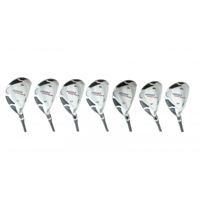 AGXGOLF MEN’S Edition, Magnum XS #9 HYBRID IRON (37 Degree) w/Free Head ...