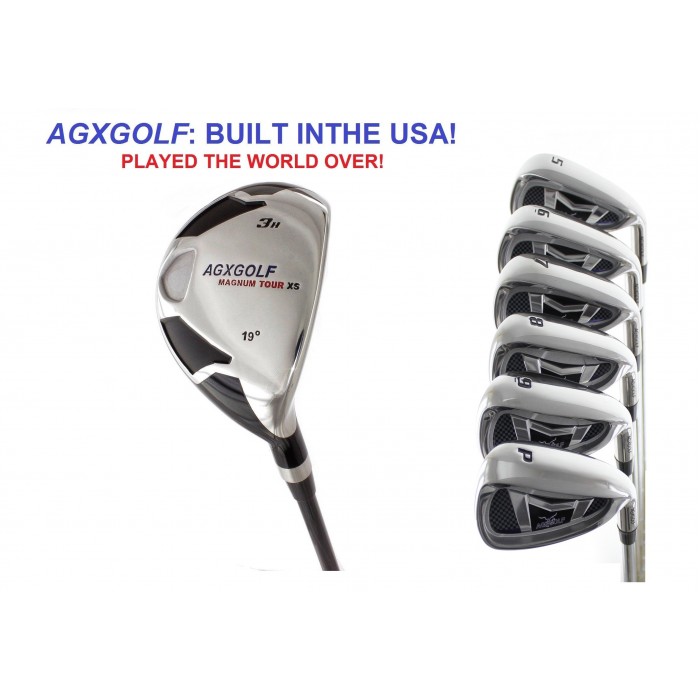 AGXGOLF Men's Left or Right Hand Magnum XS-TOUR Irons Set w/ #3 Hybrid ...