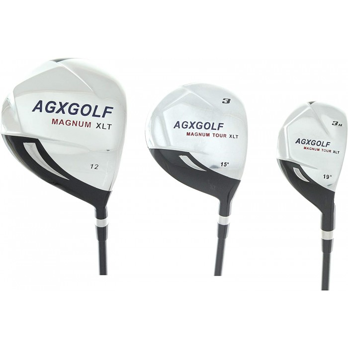 AGXGOLF XLT MEN'S RIGHT HAND GOLF SET: +DRIVER+3WD+HYBRID+5-PW IRONS ...
