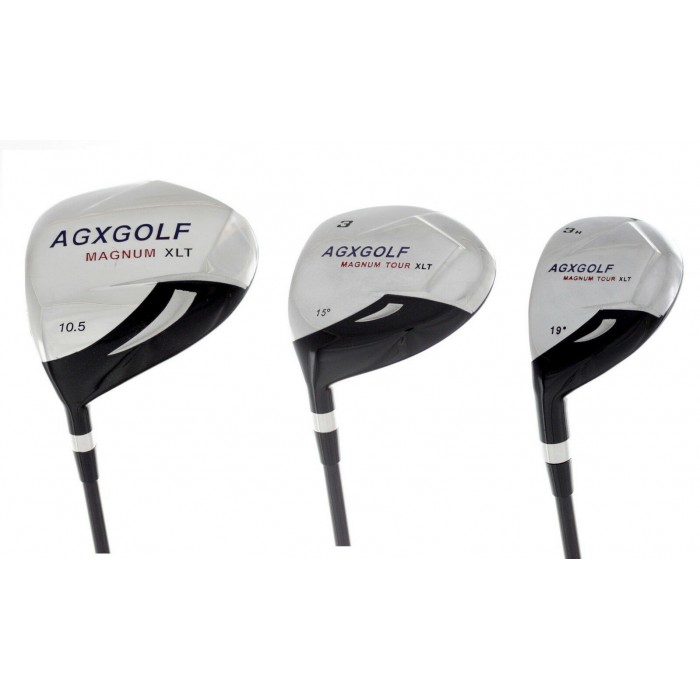 BOY'S LEFT HAND GRAPHITE EDITION MAGNUM GOLF CLUB SET w460cc Driver, 3 ...